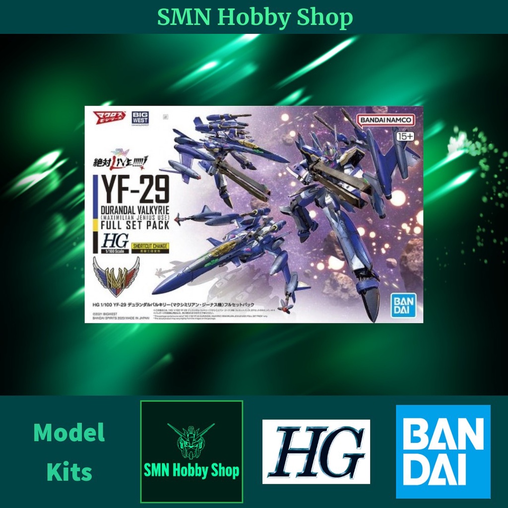 HG 1/100 YF-29 Durandal Valkyrie Maximilian Jenius Use Full Set Pack Plastic Model Kit [Macross ...