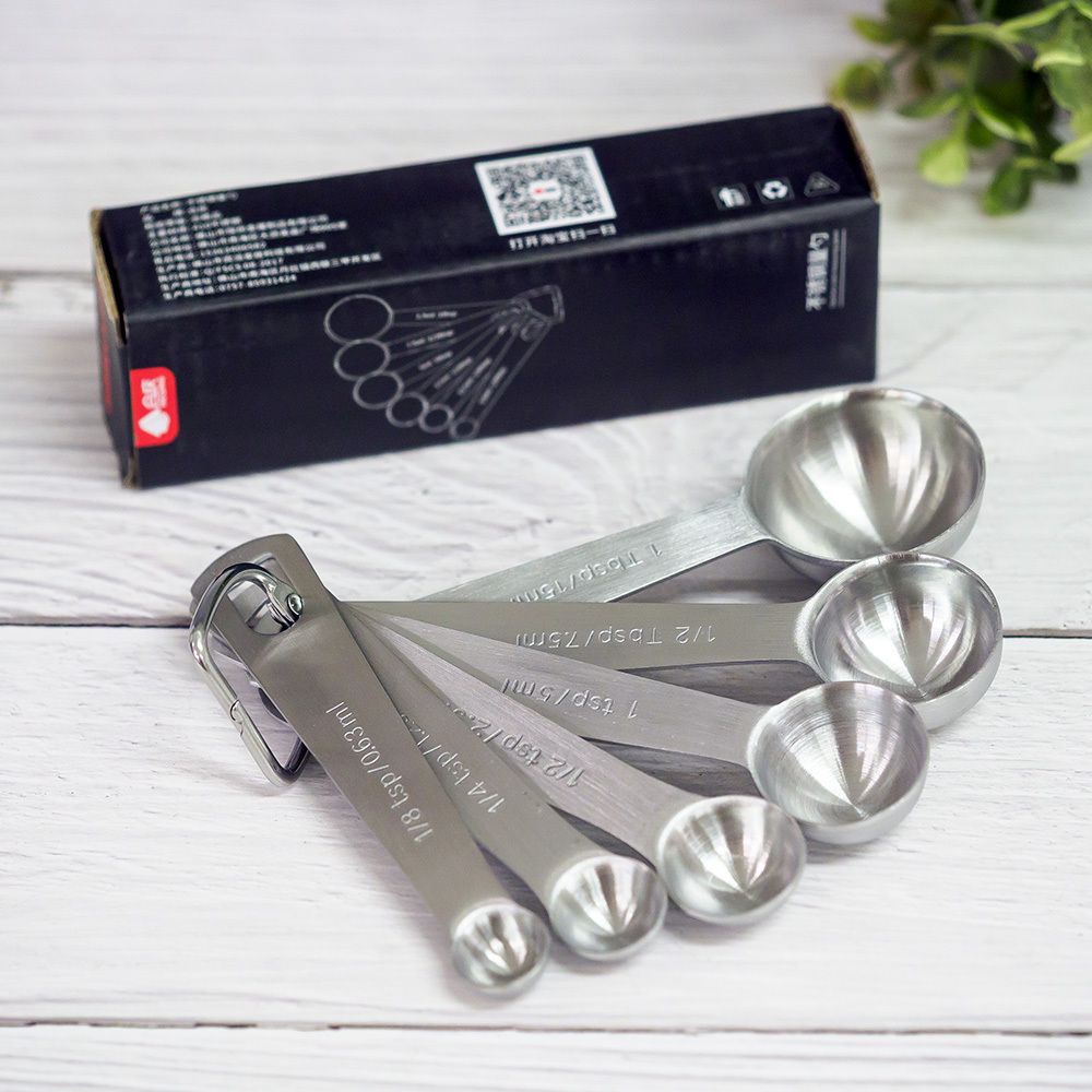 Stainless Steel Measuring Spoons 不锈钢量匙 (200g) | Shopee Malaysia