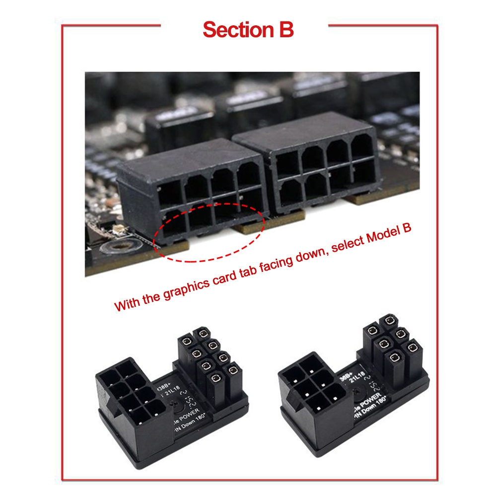 GPU Power Board 6 Pin GPU Power Connector GPU PCIe for PC Computer ...