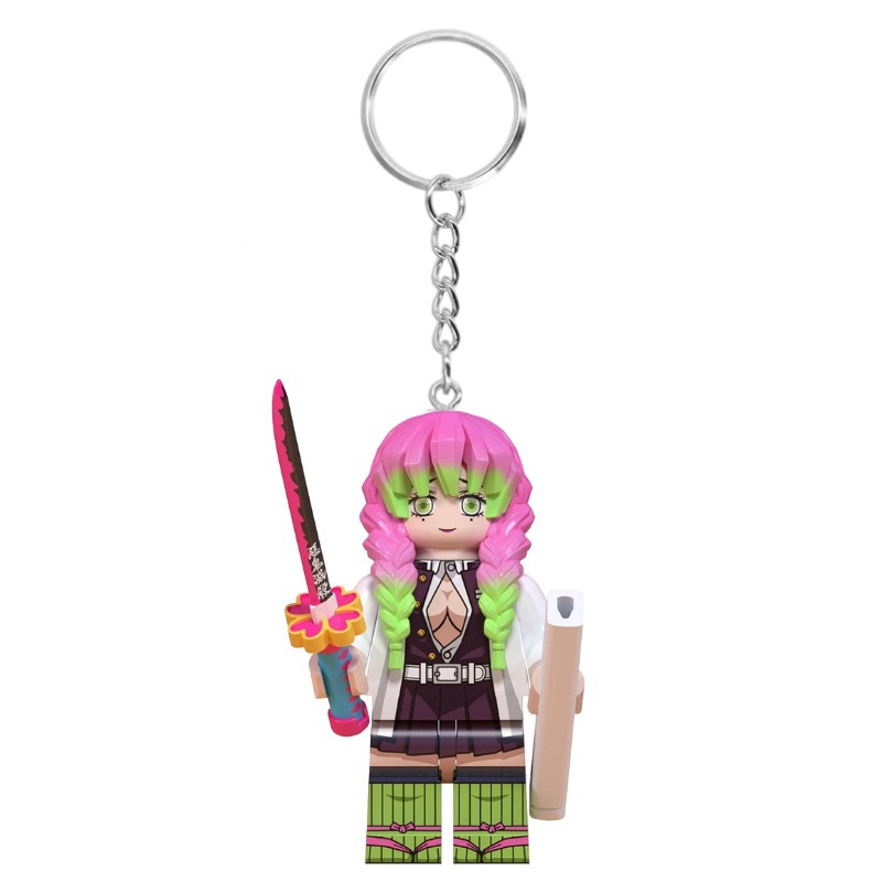 LEGO Keychain Minifigure Kanroji Mitsuri Demon Slayer | Shopee Malaysia