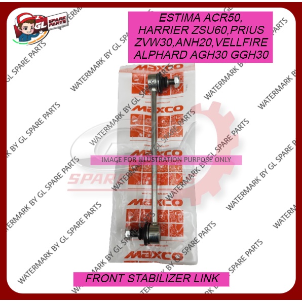 FRONT ABSORBER LINK & STABILIZER LINK TOYOTA ESTIMA ACR50 HARRIER ZSU60 VELLFIRE ALPHARD ANH20 ...