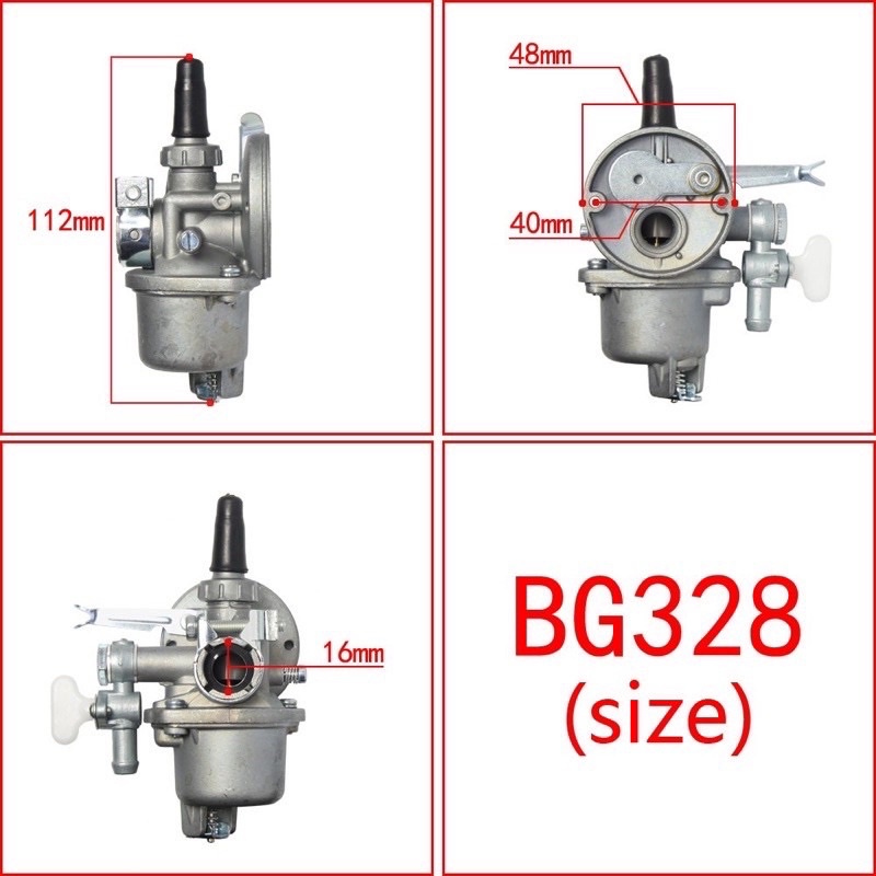 BG328 CARBURETOR (NEW) BRUSH CUTTER MESIN RUMPUT KARBURETOR BG328K T328 ...
