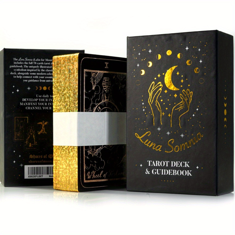 Luna Somnia Tarot Deck With Paper Guidbook Origin Size With Gilded Edge ...