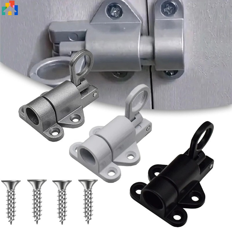 Simple Aluminum-Alloy Door Self Closing Latch Bolts Screws Gate Window ...