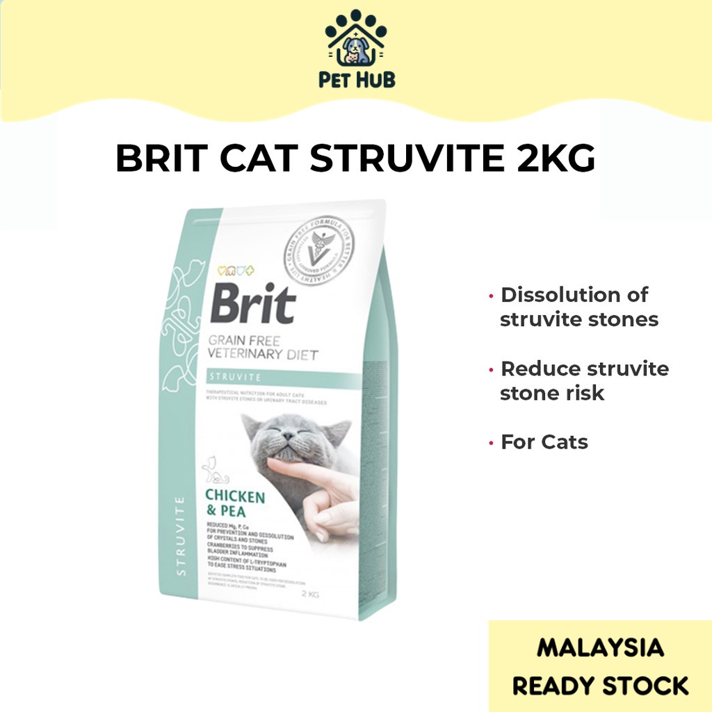 BRIT CAT STRUVITE 2KG | DISSOLUTION OF STRUVITE STONES | URINARY CARE ...