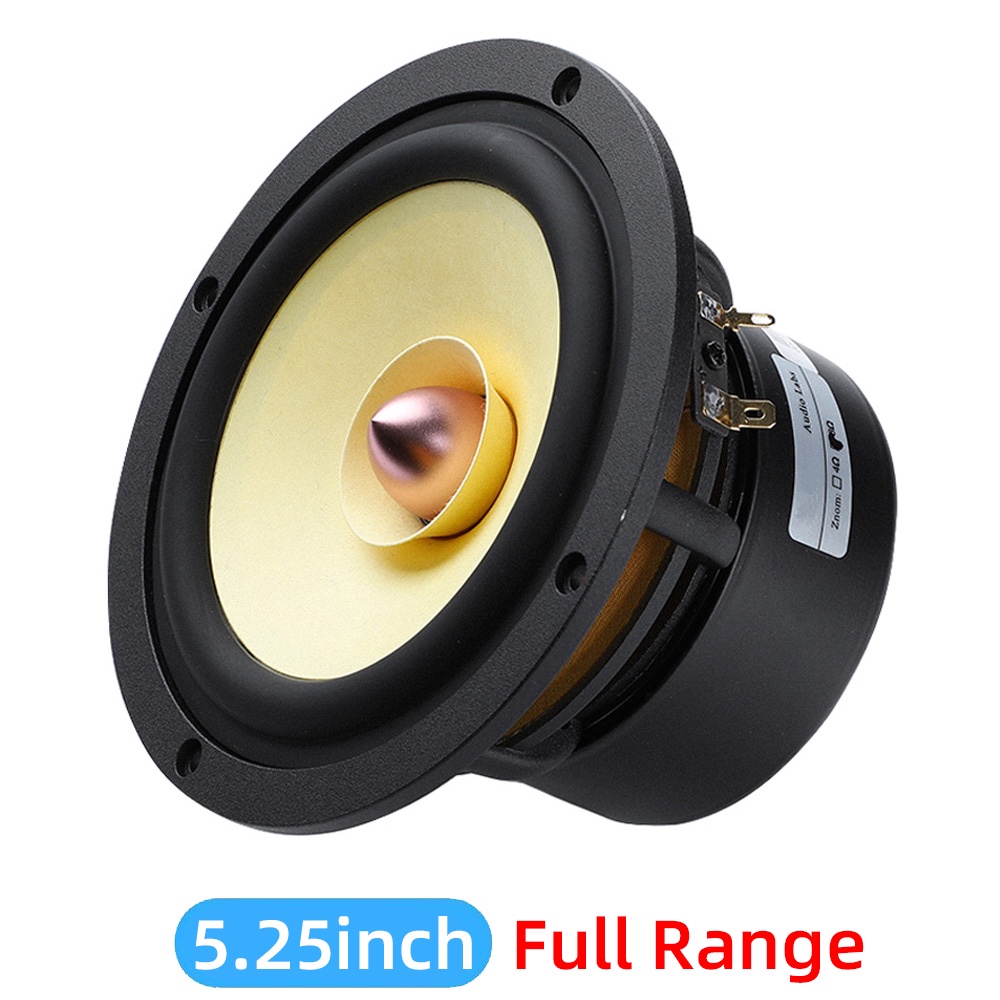 1PC 5.25 Inch Full Range Sound Speaker 4 8 Ohm 50W Aluminum Cone Bullet ...