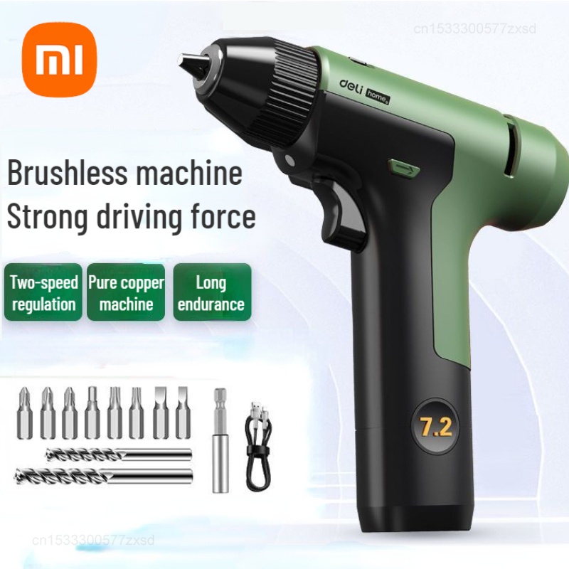 Xiaomi Deli Hand Drill Hammer Drill Brushless Drill Lithium Electric ...