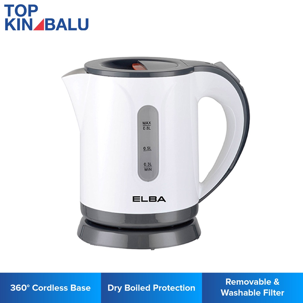 ELBA 0.8L EJK-E0811(GR) JUG KETTLE | Shopee Malaysia