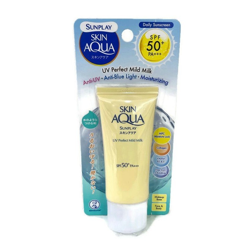 Sunplay Aqua UV Perfect Mild Milk SPF50+PA++ 40g | Shopee Malaysia