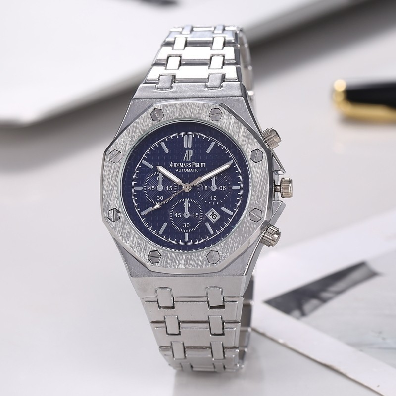 Octagon Dial Stainless Steel Strap Men's Business Sports Quartz Watch ...