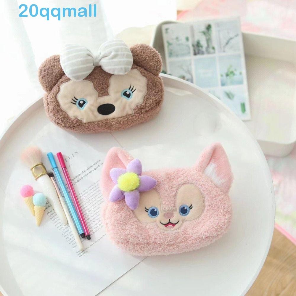QQMALL Plush Student Stationery Bag, Plush Bag Girl Heart Stationery ...