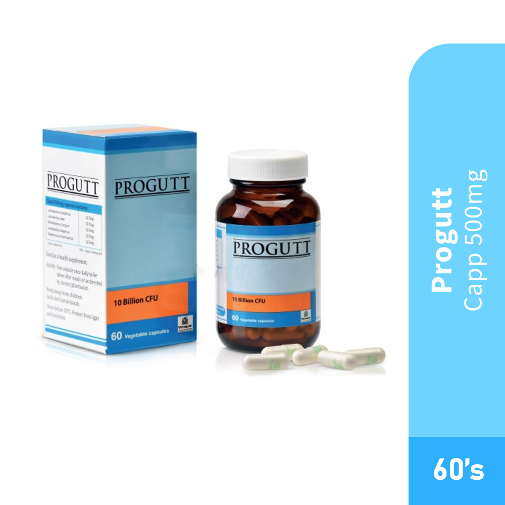 PROGUTT Cap 500mg With 60's -Probiotic, Capsule, Gut Health Nutriliv ...