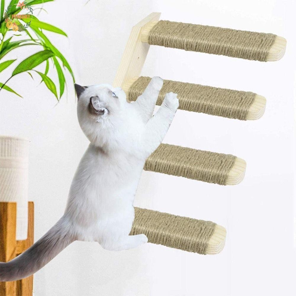 PEWANY Cat Climbing Shelf Steps, Wall Mounted Reversible Cat Steps ...