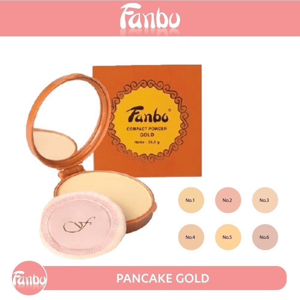 {100% ORIGINAL} Fanbo Gold Pancake 22.5g (6 Colours Available) | Shopee ...
