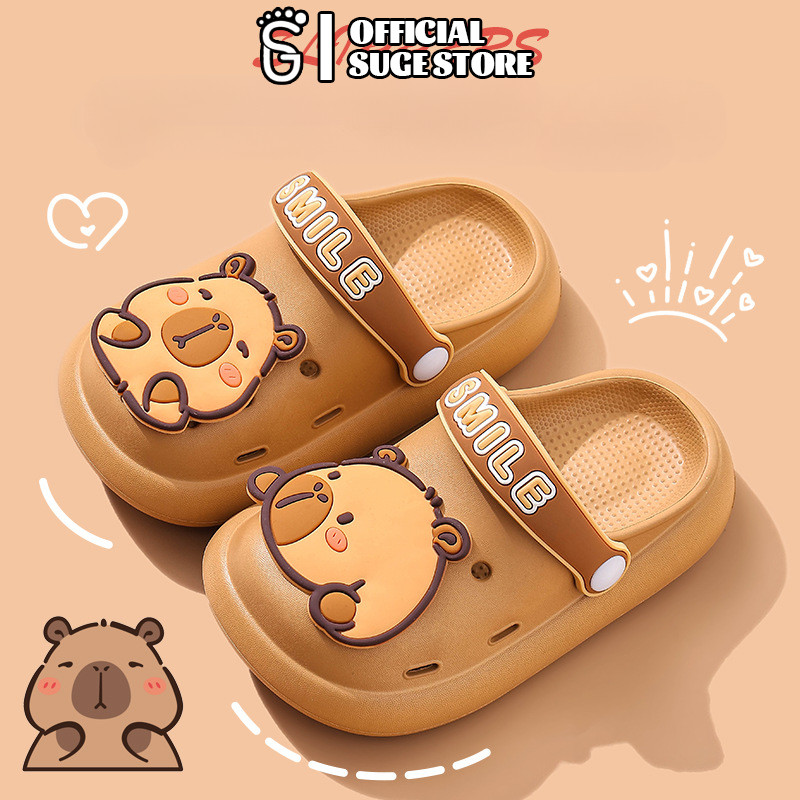 SUGE Kasut Raya Baby 1-8Y Sandal Kids Shoes Toddler Selipar cabybara ...