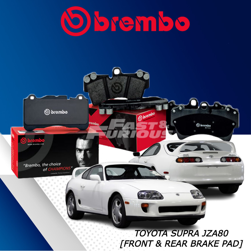 ORIGINAL BREMBO TOYOTA SUPRA JZA80 BRAKE PAD FRONT (DEPAN) & REAR ...