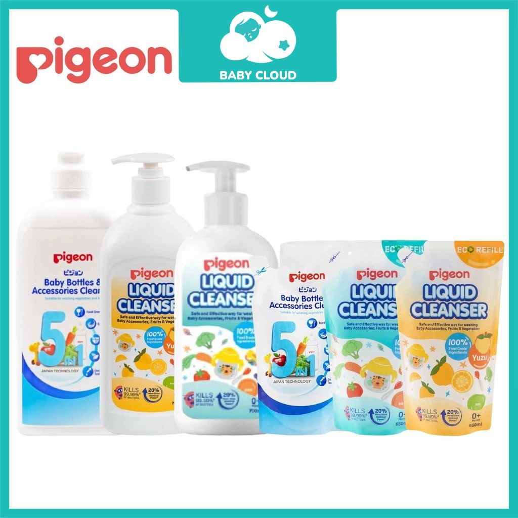 Pigeon Liquid Cleanser Refill Pack | Cleanser Yuzu | Baby Bottles ...