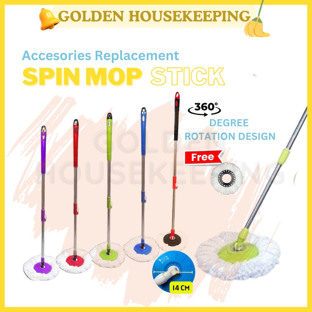 360 Easy Spin Mop Hand Free Extendable Water Absorption High Quality ...