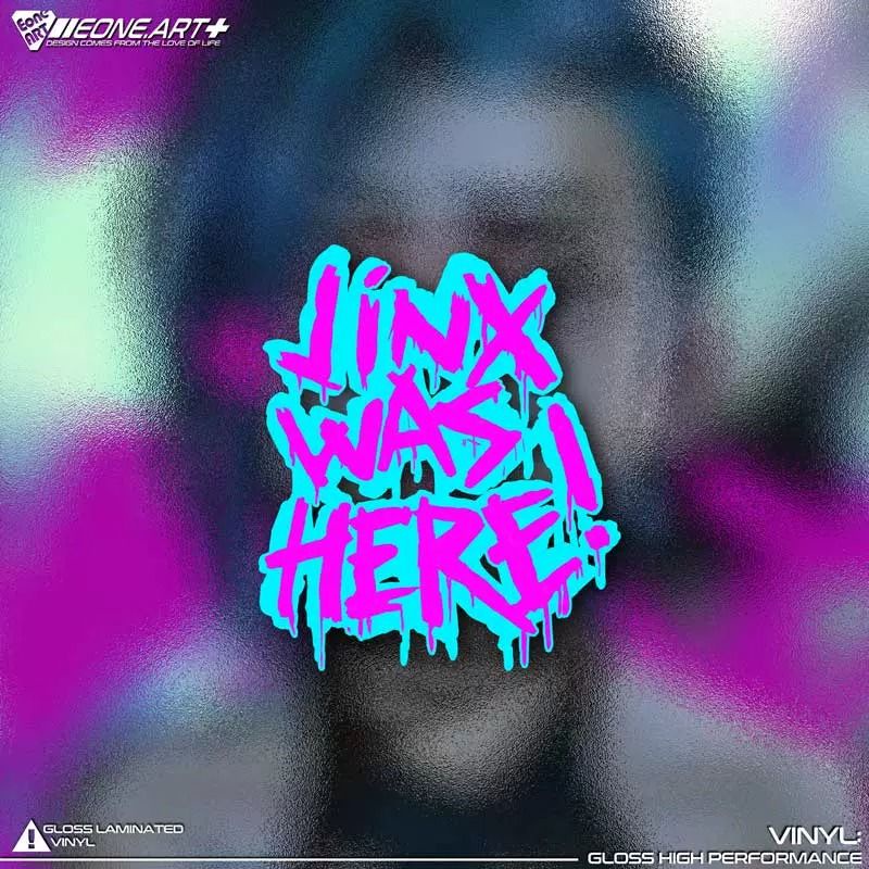 Eone Reflective Car Sticker LOL League of Legends Little Blast JINX ...