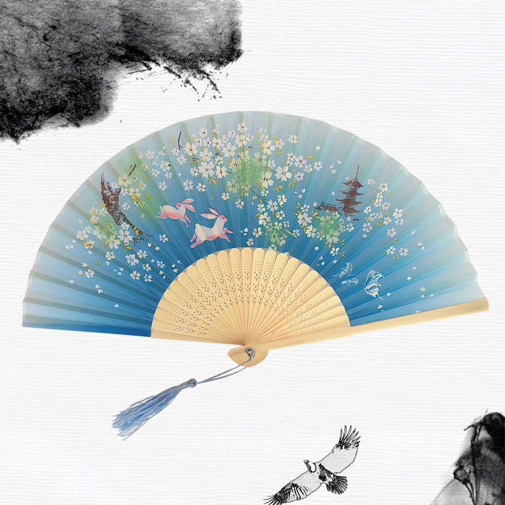 Chinese Folding Fan Women's Antique Style Dancing Hanbok Fan ...