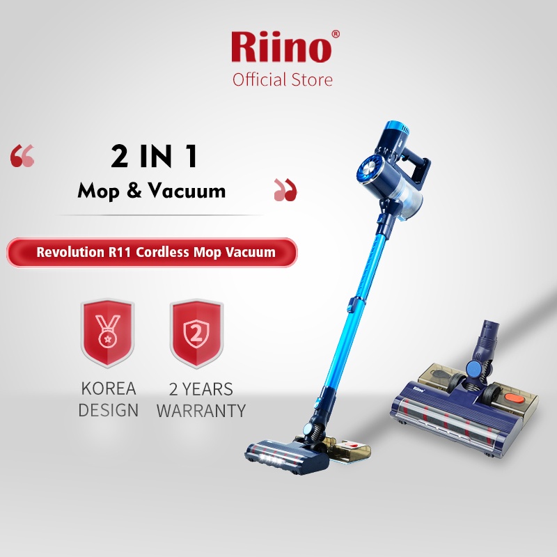 Riino Revolution R11 Cordless Vacuum Cleaner Mop & Vacuum Adjustable ...