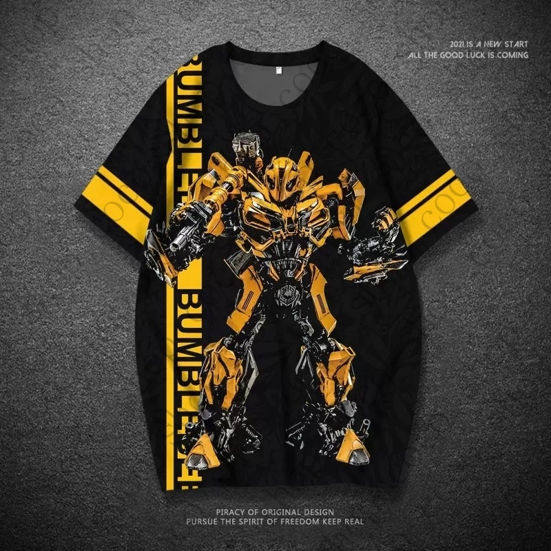 Transformers T Shirt for Kids Boy Bumblebee Optimus Prime Movie Street ...