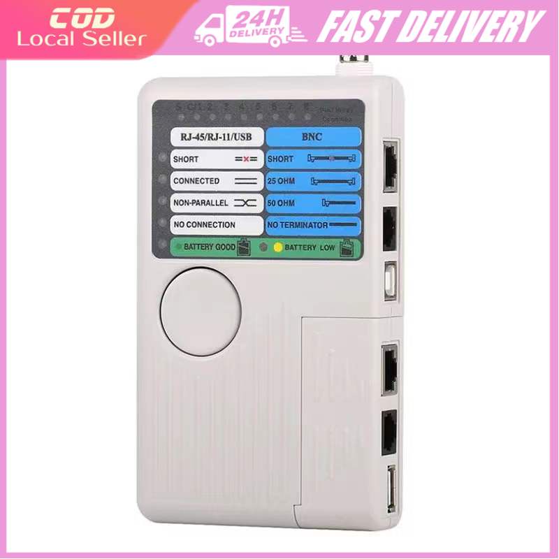 coaxial cable tester RJ45 Network Cable Tester RJ11 RJ12 Cat5 Cat6 Cat7 ...