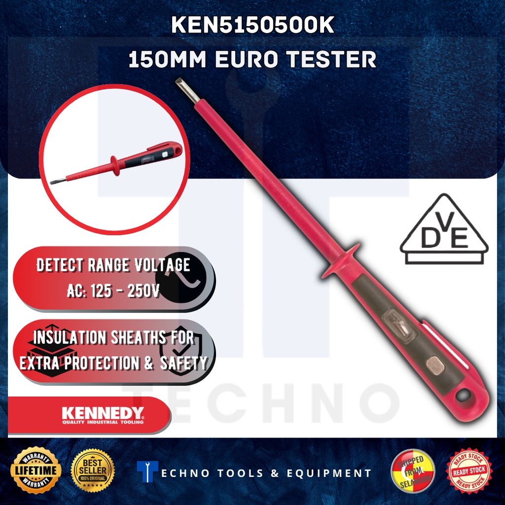 KENNEDY KEN5150500K 150mm EURO TESTER 125-250V - New % Original ...