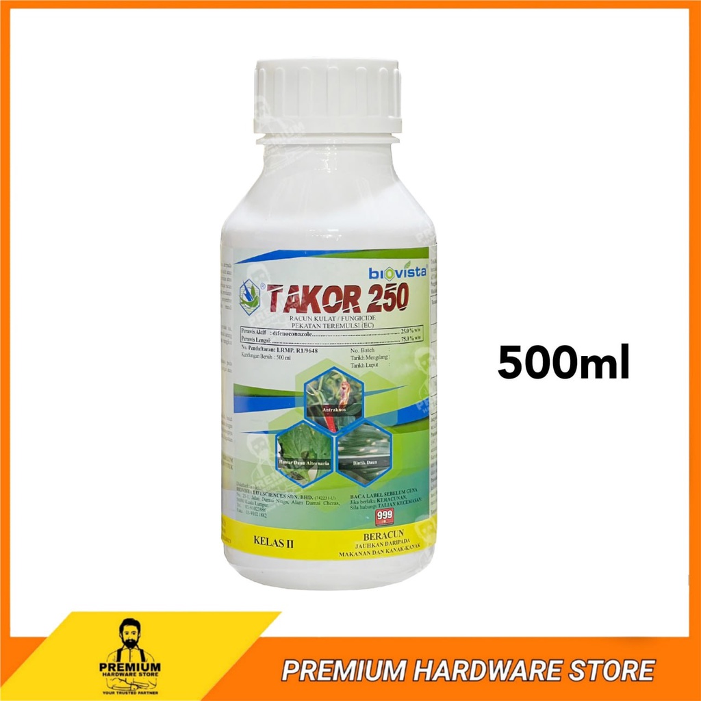 BIOVISTA Takor 250 500ml Fungicide Difenoconazole 25.0% (Same As Tilt ...