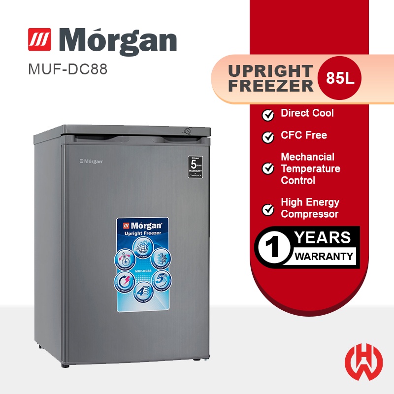 MORGAN 85L MUF-DC88 UPRIGHT FREEZER (DIRECT COOL) | Shopee Malaysia