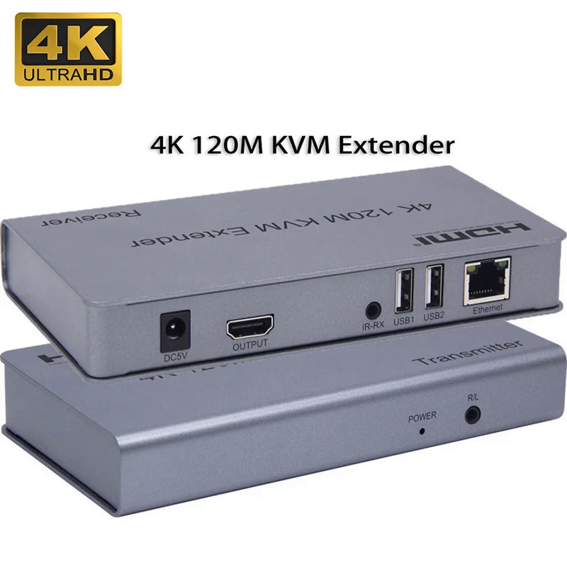 HDMI KVM Extender 4K 120M over Cat6 Extender HDMI RJ45 4K KVM HDMI USB ...