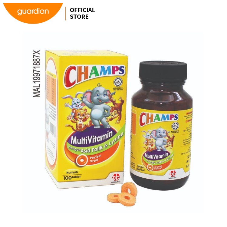 Champs M With Lysine (100 Tablets) | Shopee Malaysia