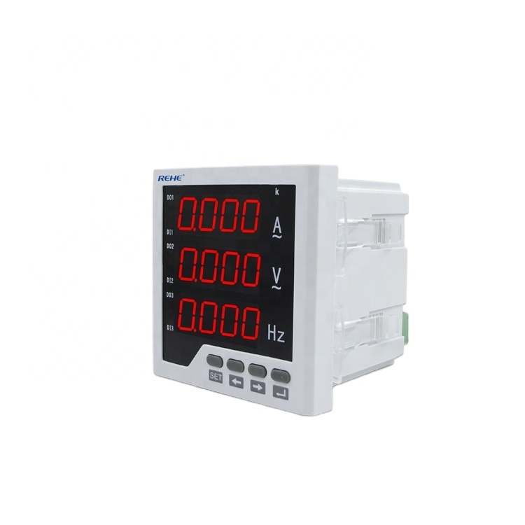 Hot sell digital three phase ampere voltage frequency with rs-485 ...