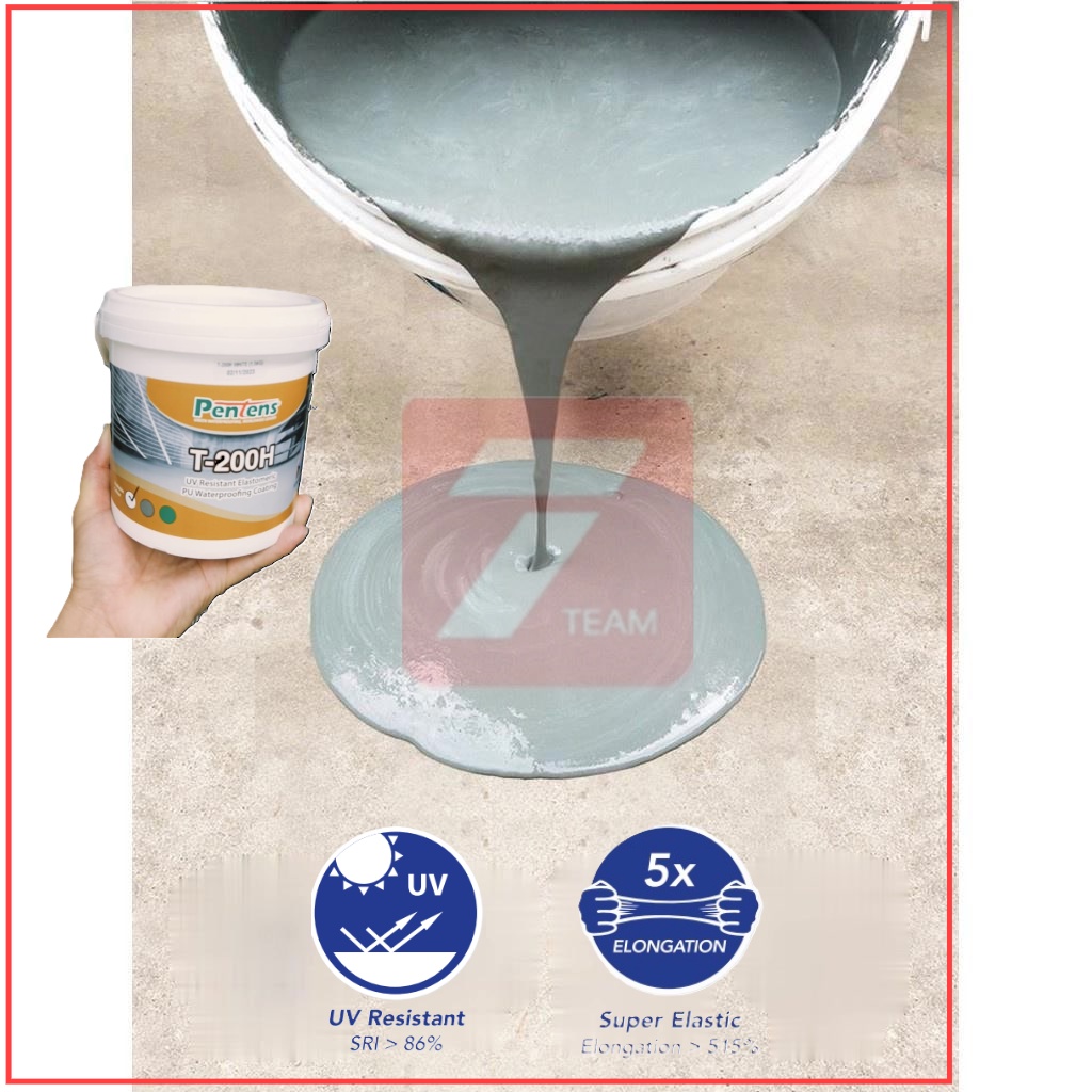 PENTENS T-200H 4.5kg Roofing Waterproof Coating/ roof waterproofing ...
