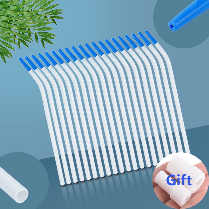 Dental Disposable Suction Tips Suction Tube Long Slim Type Straw Dental ...