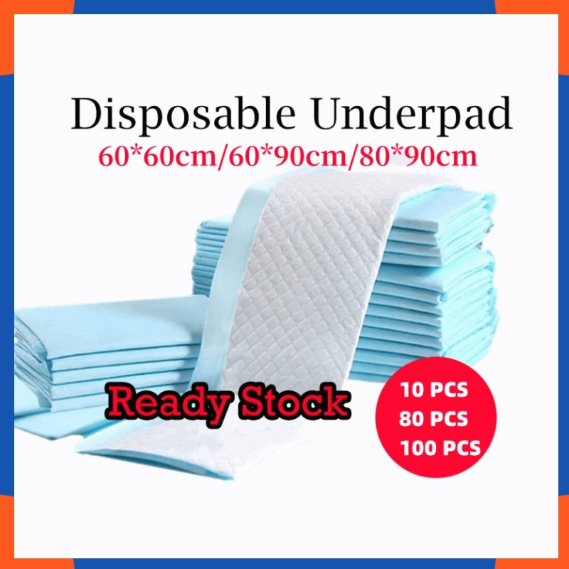 Disposable Underpad 5 Layers Adult Pee Wee Incontinence Care Authentic ...