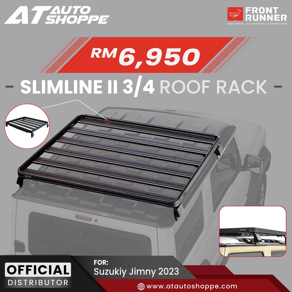 FRONT RUNNER SUZUKI JIMNY (2018-CURRENT) SLIMLINE II 3/4 ROOF RACK KIT ...