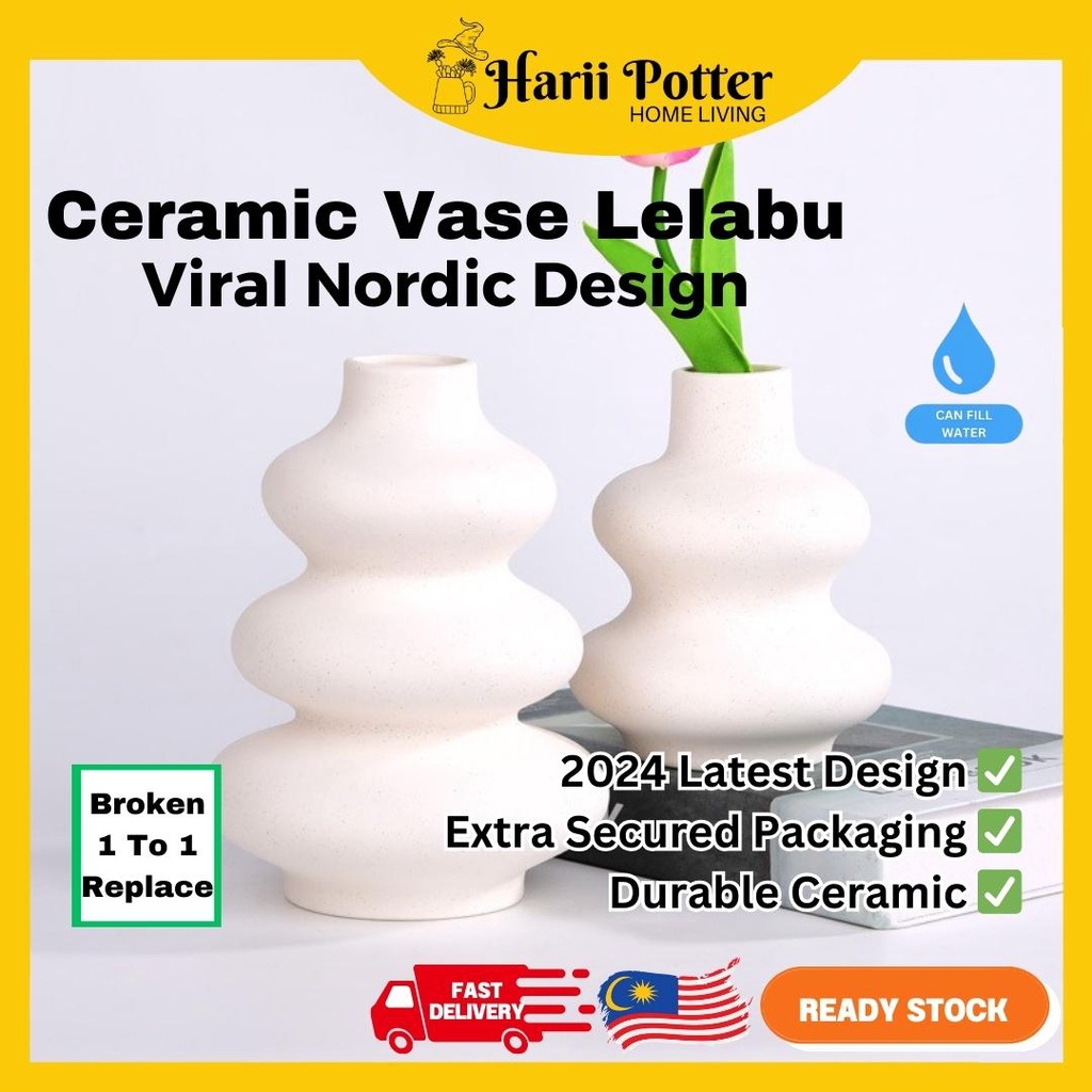 Ceramic Vase Lelabu Ceramic Vase Nordic Ceramic Pot Vase Minimalist ...