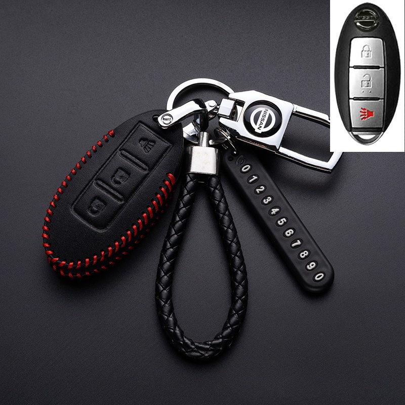For Nissan Navara Almera Livina Sentra Skyline Keyless Key Case Cover ...