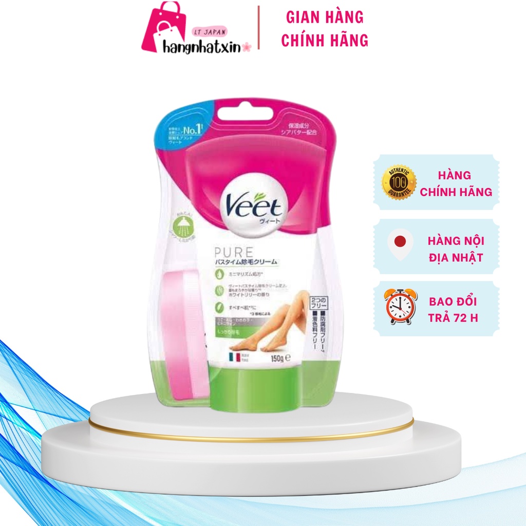 Veet PURE hair removal cream, safe and effective Japanese body hair ...