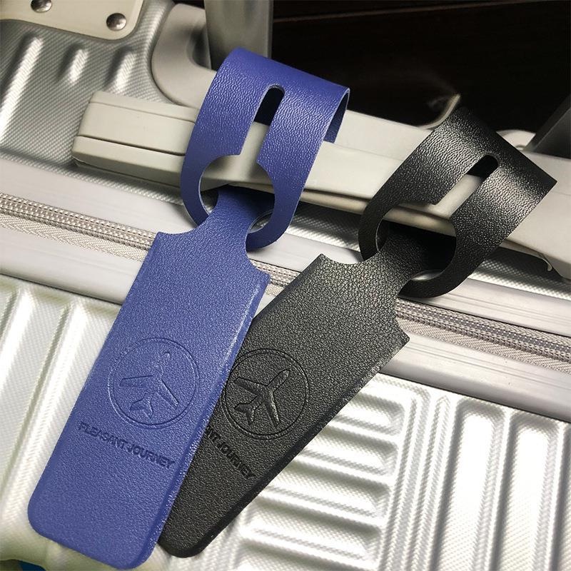Luggage tag travel box boarding pass leather tag | Shopee Malaysia