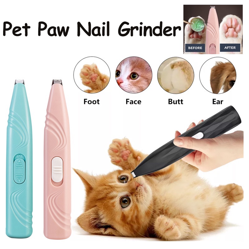 Pet Shaver Paw Nail Grinder Dog Cat Electric Claw Grooming Cleaning ...