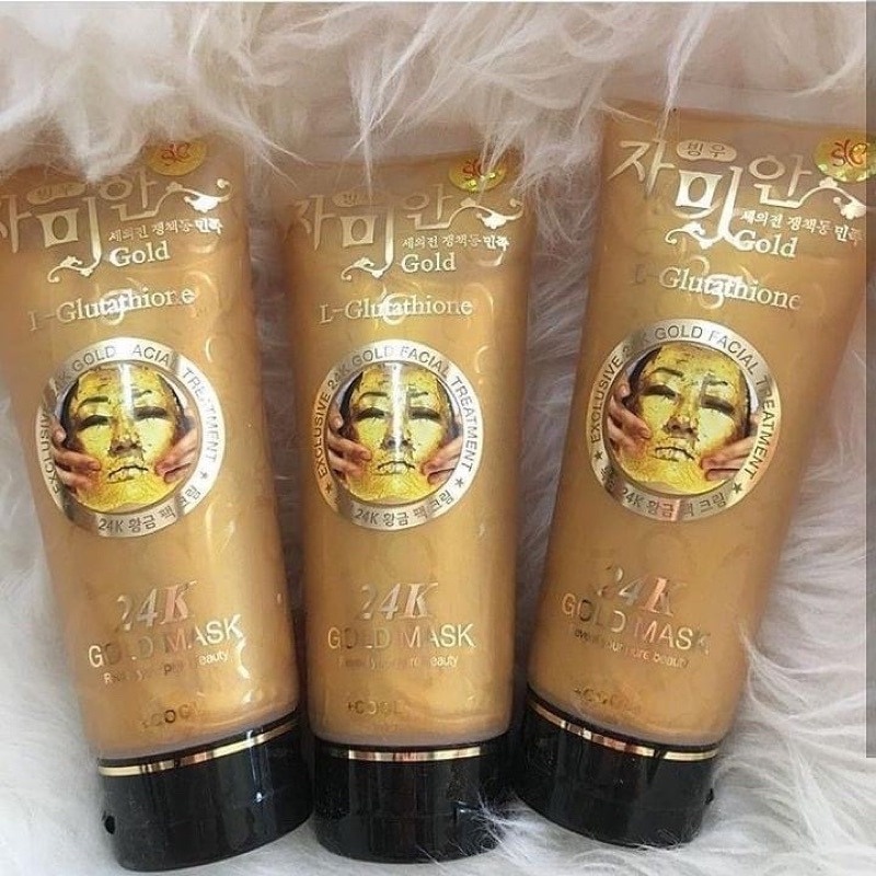 Korea 24K Gold Mask Masker Muka Emas 24K 220ml | Shopee Malaysia