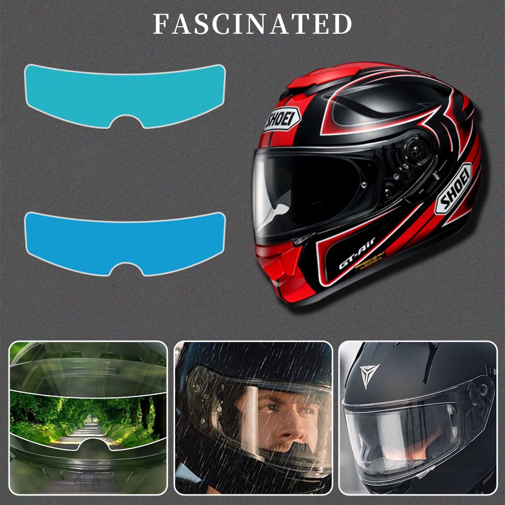 Anti Fog Rainproof Helmet Shield Film Fog Lens Sticker for Helmet Visor ...