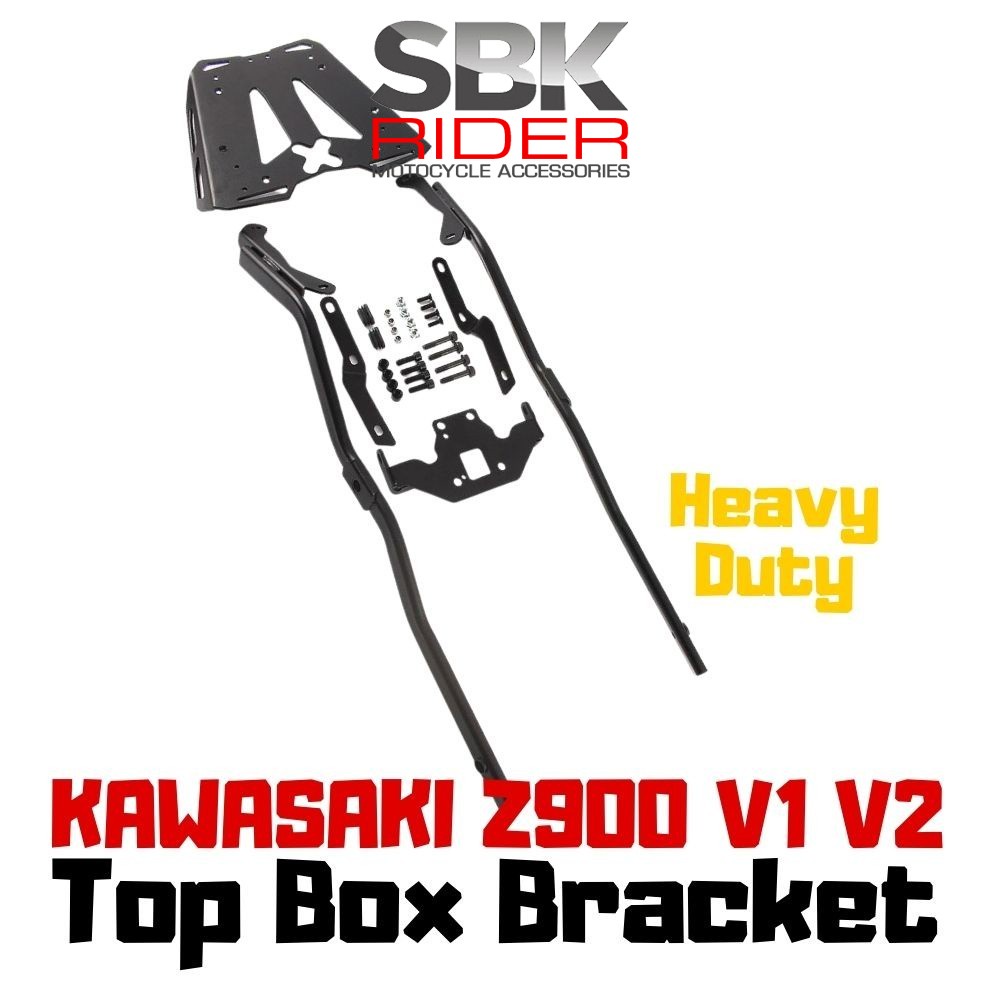 Kawasaki Z900 V1 V2 2023 Heavy Duty Top Box Bracket Rear Rack Monorack ...