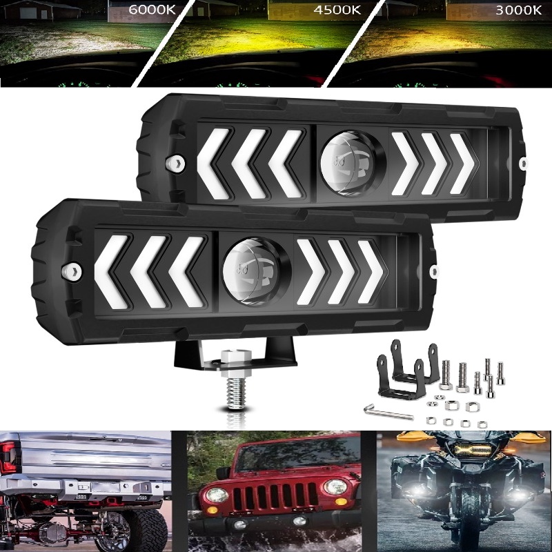 Upgraded Version LED Work Light Spot Beams Spots Lamp SUV Truck ...