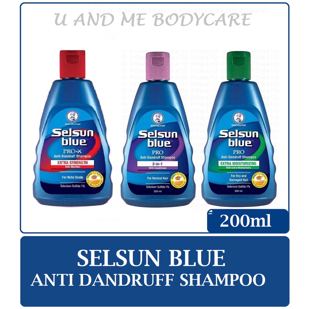 Selsun Blue Anti Dandruff Shampoo 200ml (Extra Moisturizing/ Extra Strength/2 In1) | Shopee Malaysia