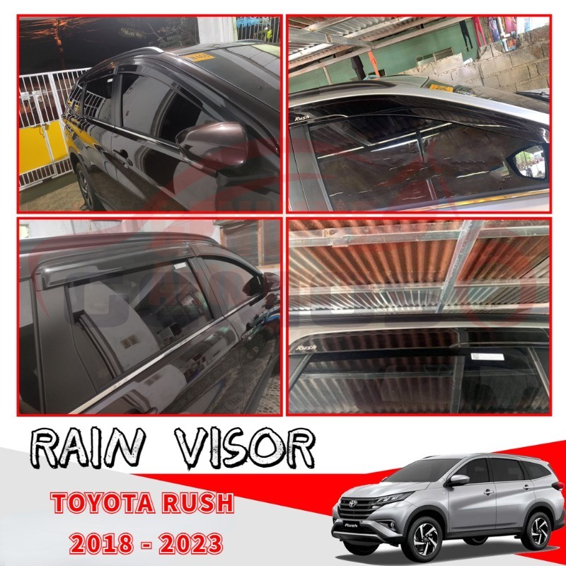 TOYOTA RUSH 2018 - 2023 RAIN VISOR (2018 2019 2020 2021 2023) | Shopee ...