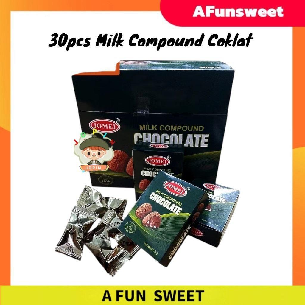 30pcs x4biji Jomei Milk Compound Coklat Chococolate susu flavour ...