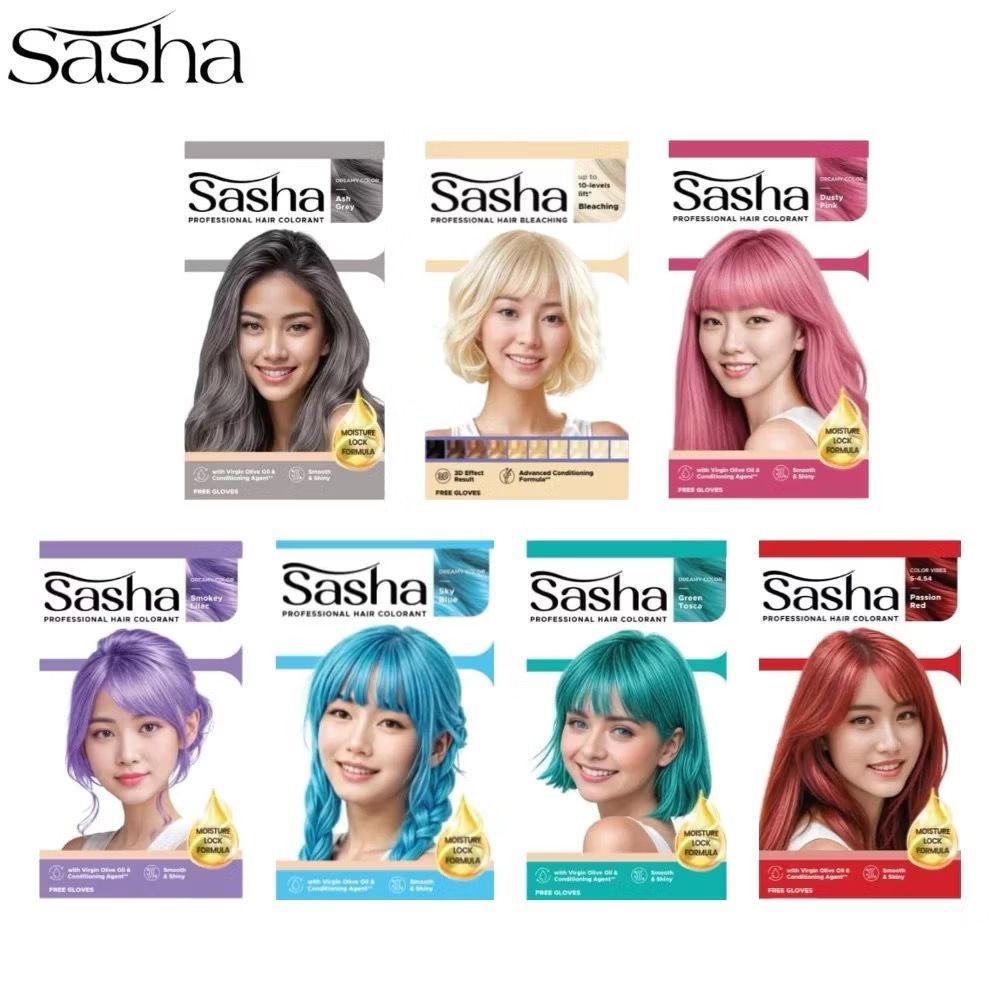 Sasha Professional Hair Color / Hair Color Sasha 25gr / Sasha Hair Dye ...